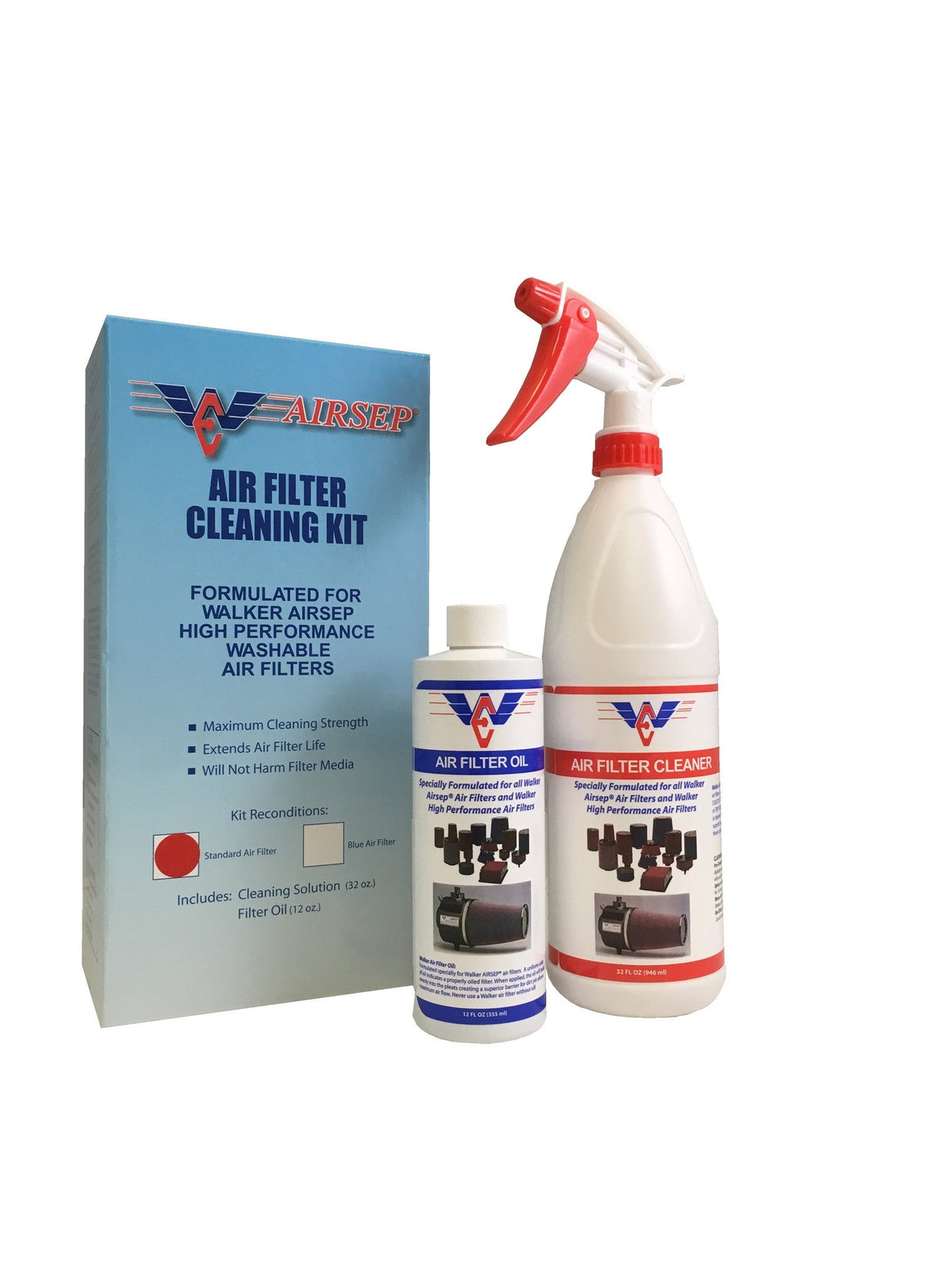 AIRSEP Red Oil, Air Filter Cleaning Kit -Part# DDF9016 — Walker ...